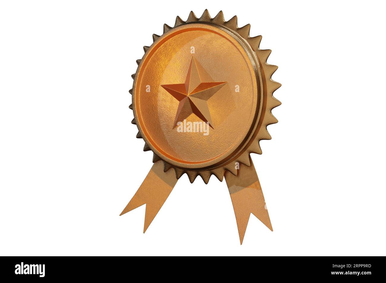 3D Illustration, Gold metal star icon . concept Premium quality ...