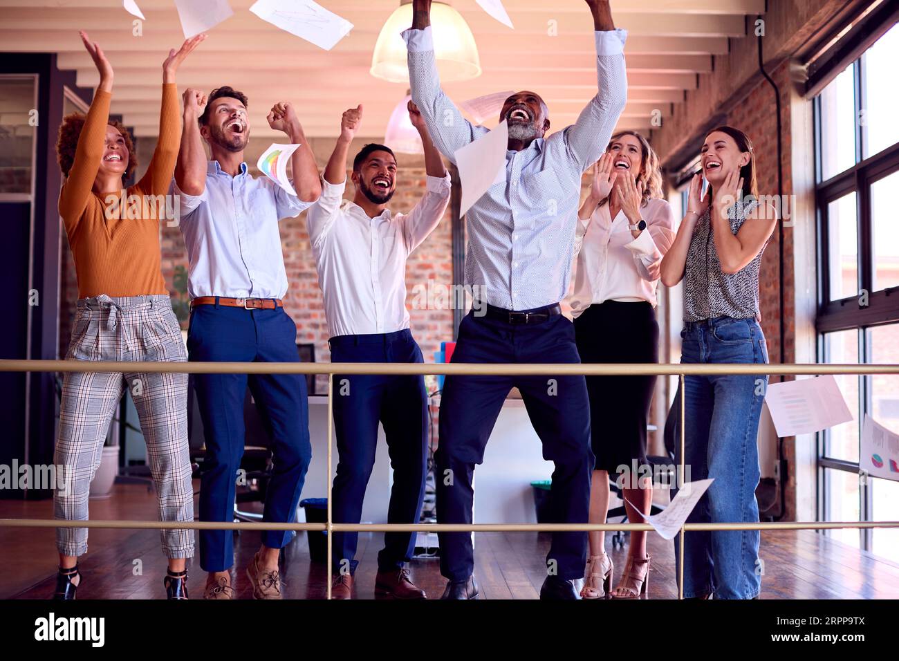 Relaxed Business Team Meeting In Multi-Cultural Office With Colleagues ...