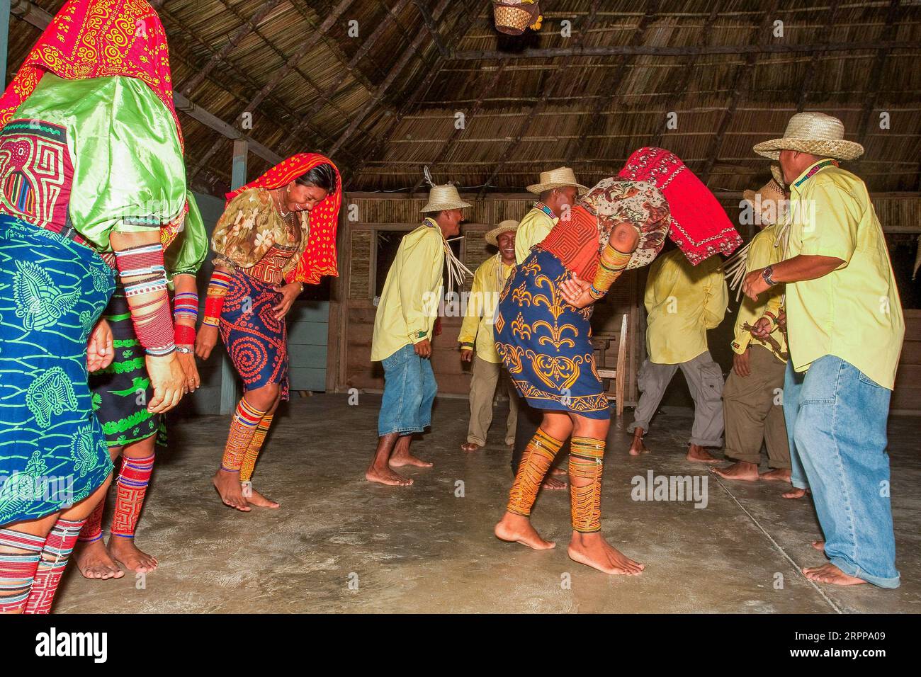 Panama, on Uaguinega, one of the San Blas islands, in the Comarca Kuna ...