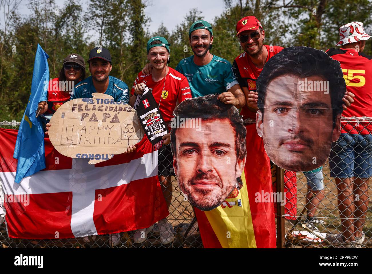 Monza, Italy. 3rd Sep, 2023. Fans during the F1 Grand Prix of Italy at ...