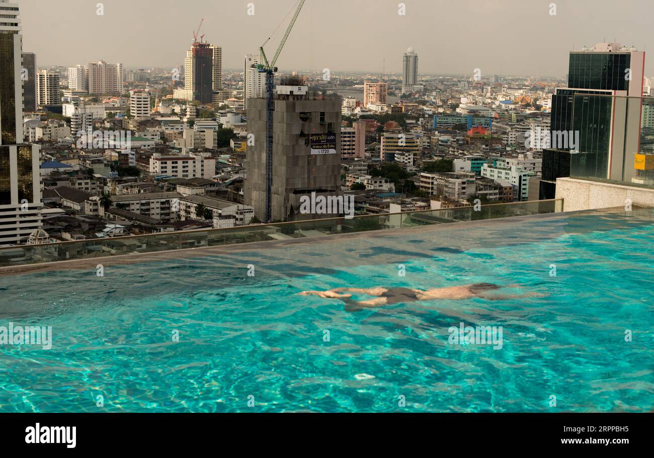 Bangkok city skyline on sunny hi-res stock photography and images - Alamy
