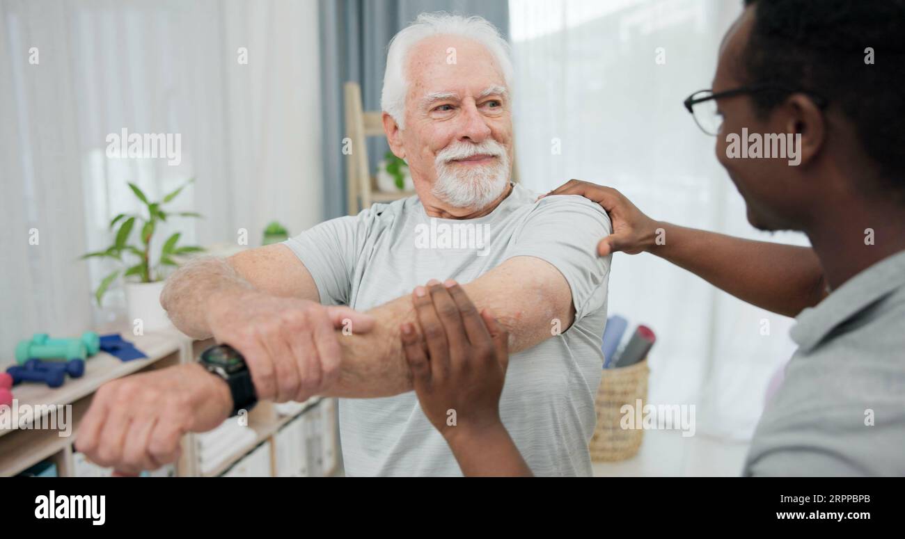 Old person exercise assessment hi-res stock photography and images - Alamy
