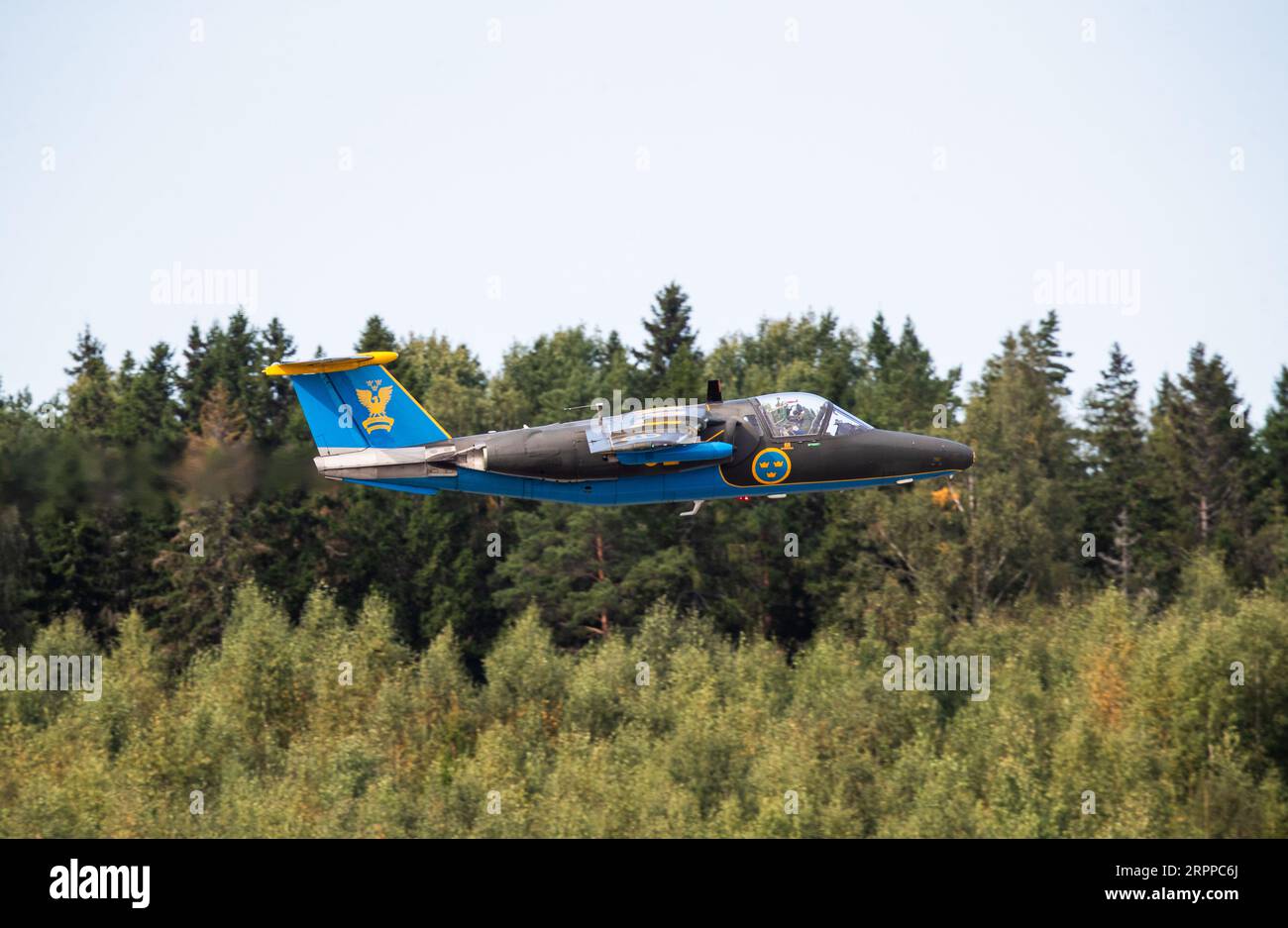 Air show, The Saab 105, SK 60, at Örebro airport, Örebro, Sweden Stock ...