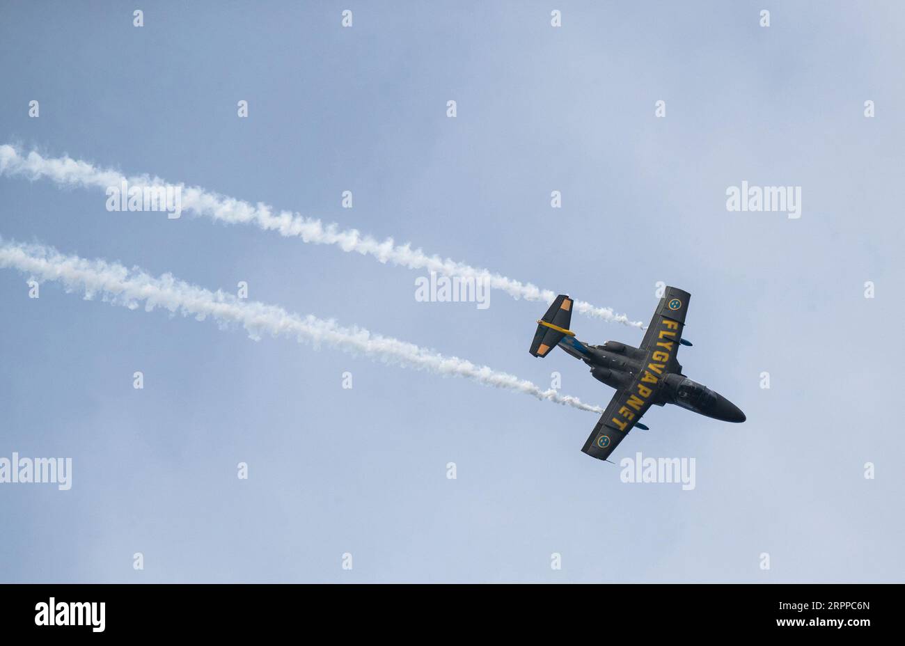 Air show, The Saab 105, SK 60, at Örebro airport, Örebro, Sweden Stock ...