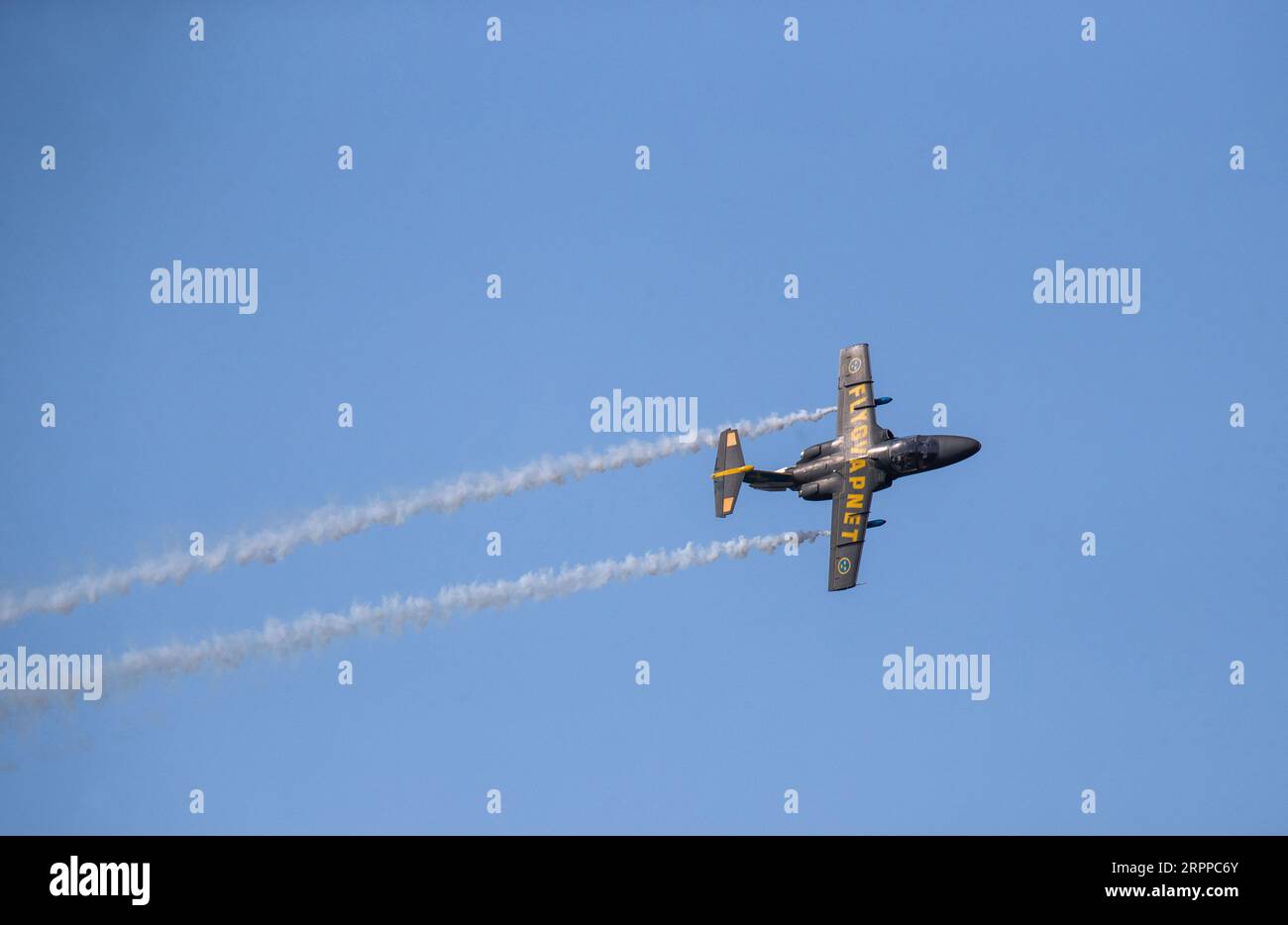 Air show, The Saab 105, SK 60, at Örebro airport, Örebro, Sweden Stock ...
