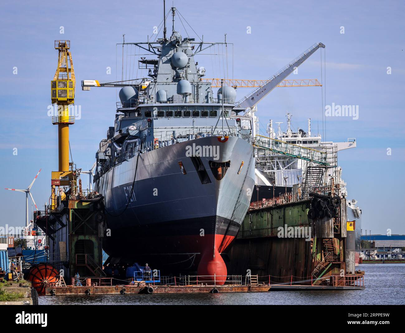 Bremerhaven, Germany. 05th Sep, 2023. The German Navy's frigate F 217 ...
