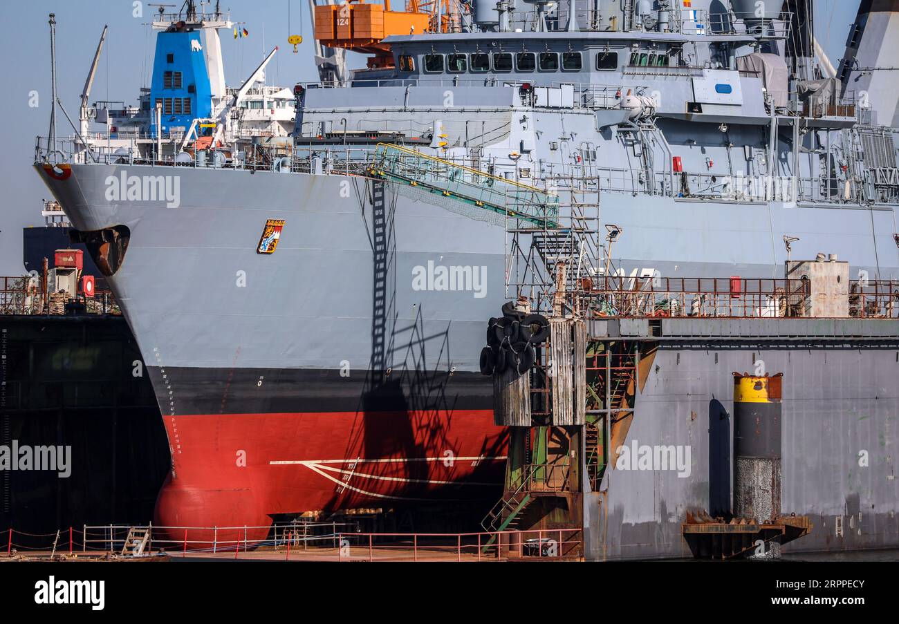 Bremerhaven, Germany. 05th Sep, 2023. The German Navy's frigate F 217 ...