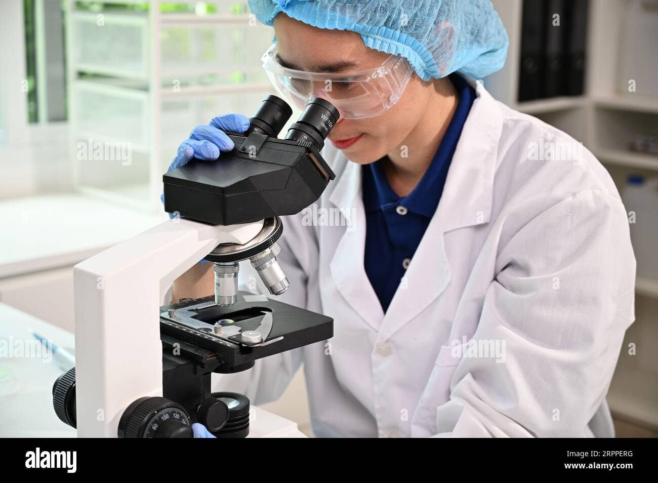 laboratory, woman, microscope, research, scientist, science, medical ...