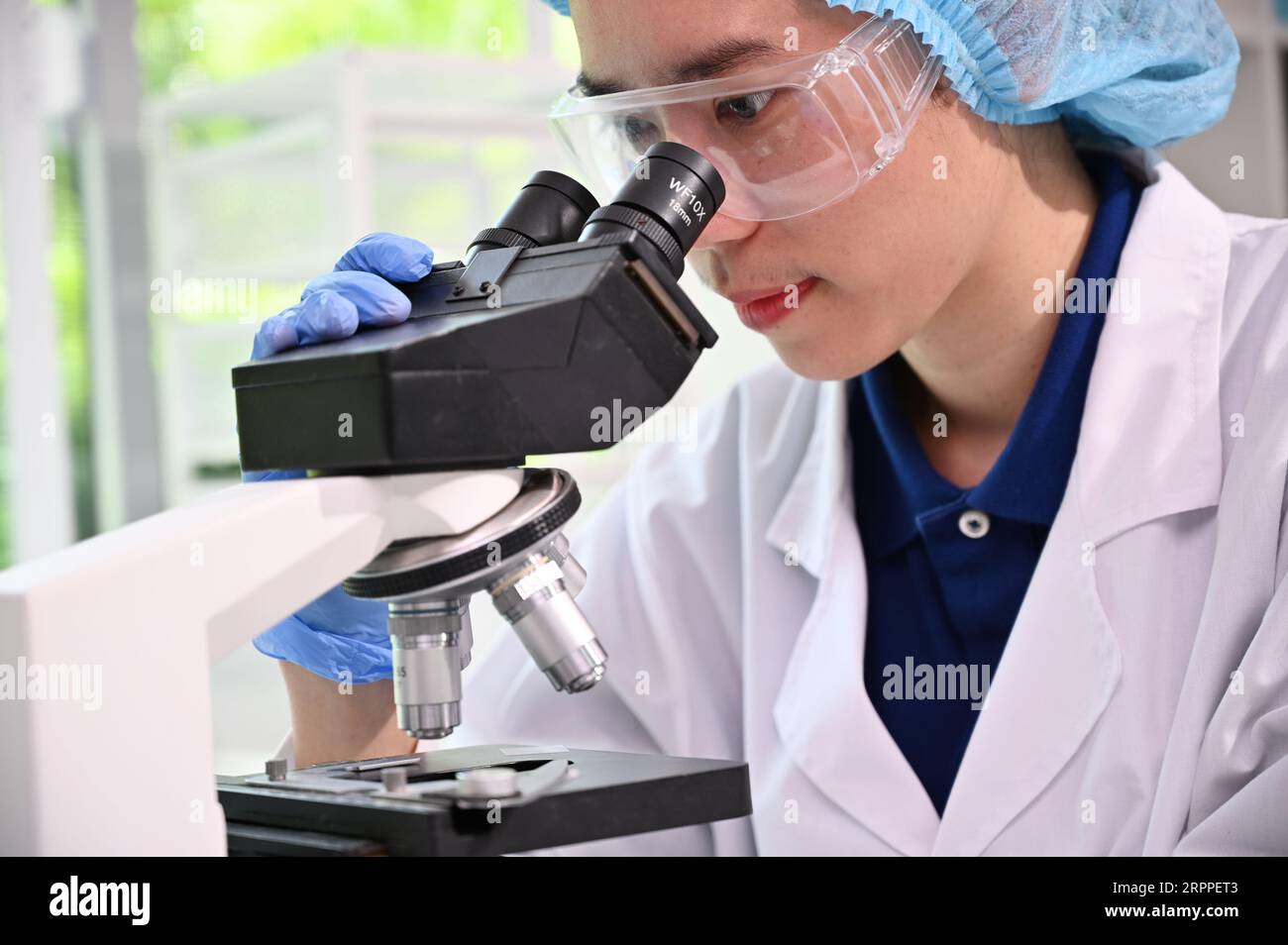 laboratory, woman, microscope, research, scientist, science, medical ...