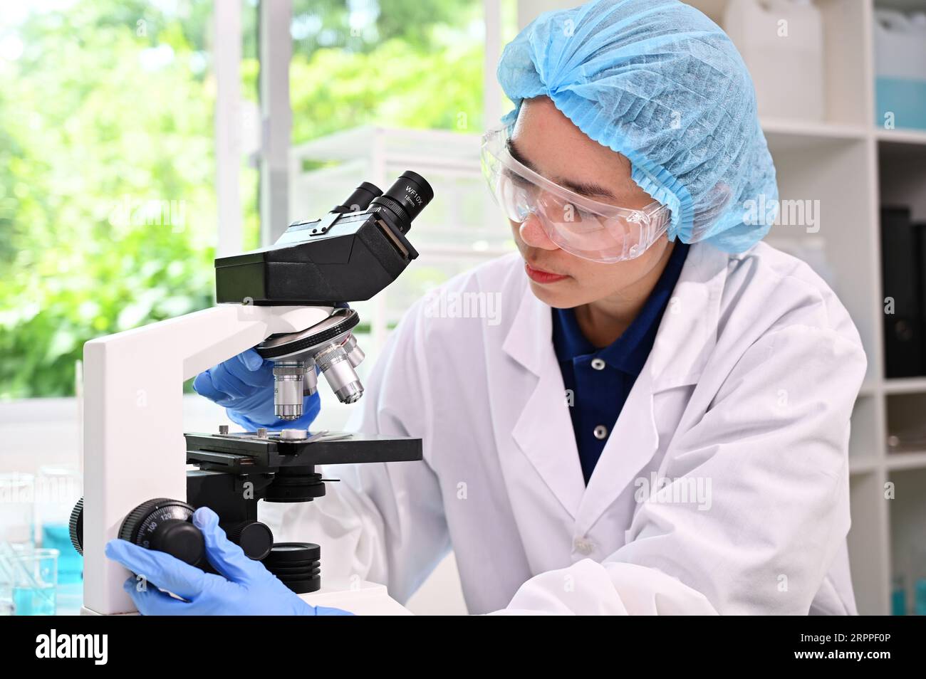 laboratory, woman, microscope, research, scientist, science, medical ...