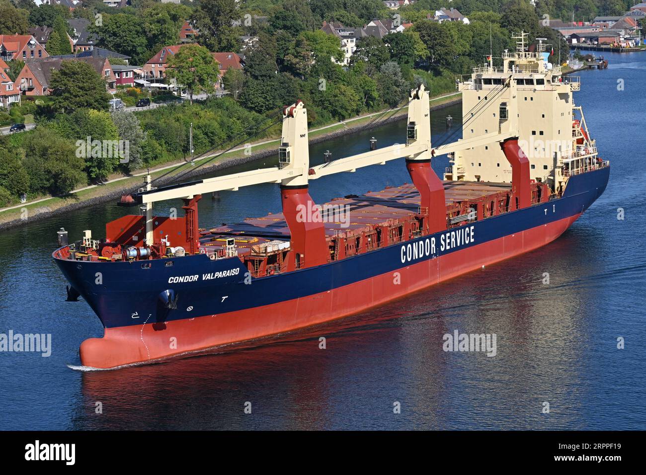 General Cargo Ship CONDOR VALPARAISO at the KIel Fjord Stock Photo - Alamy