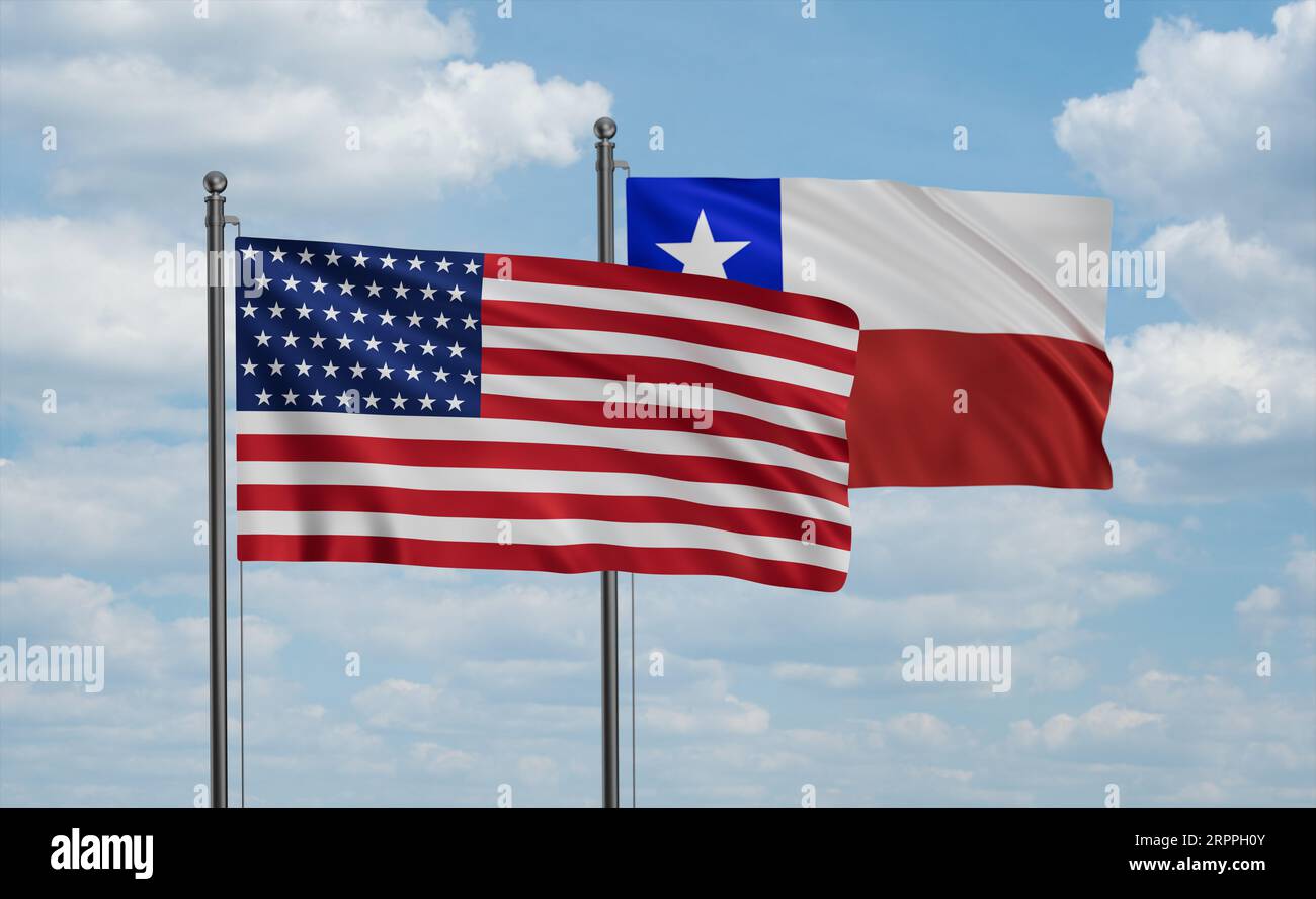 Usa chile flags hi-res stock photography and images - Alamy