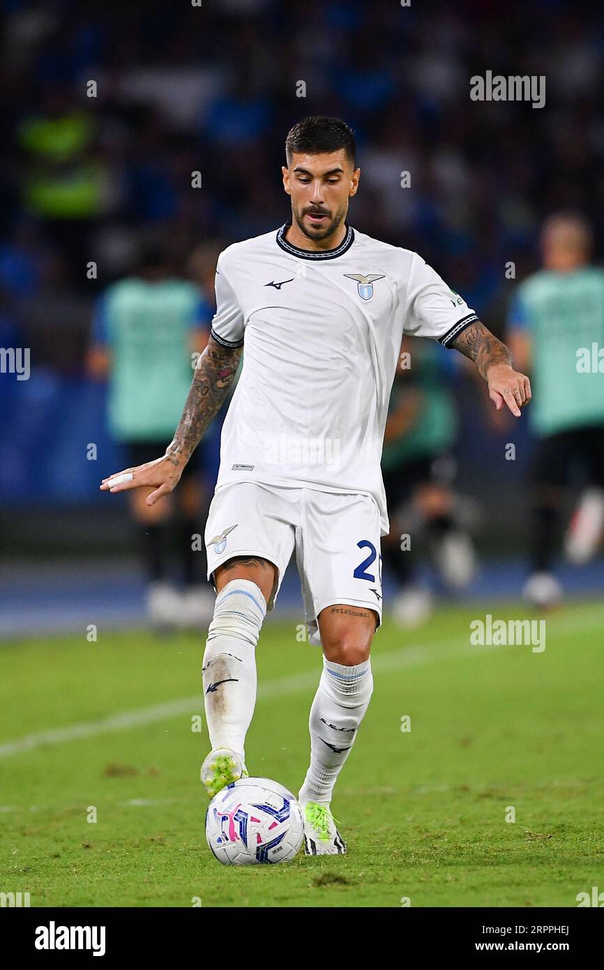 Mattia Zaccagni of SS Lazio in action during the Serie A TIM match ...