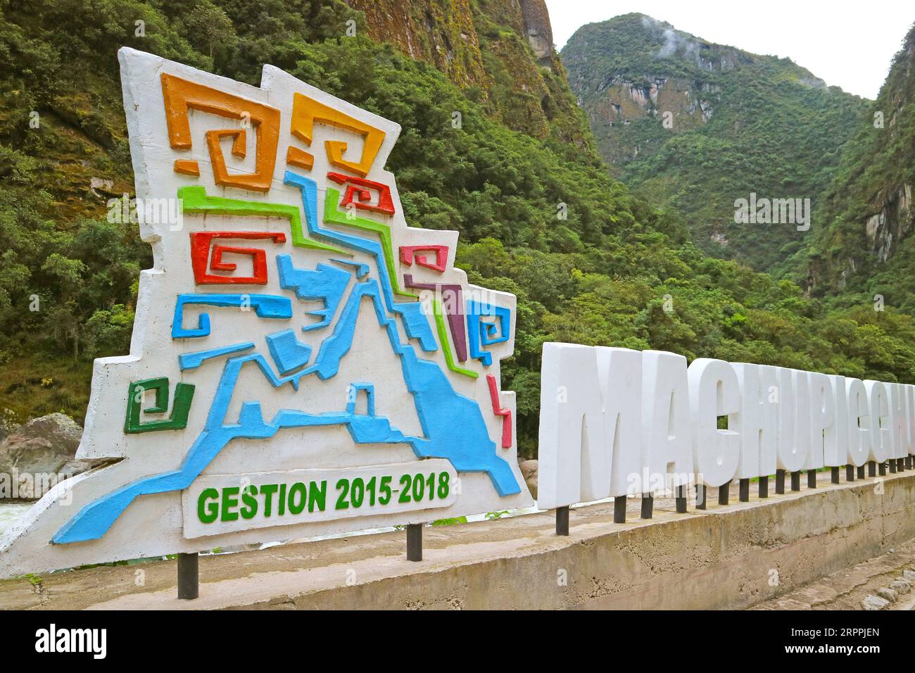 Town of Aguas Calientes in the Foothill of Machu Picchu Incan Citadel ...