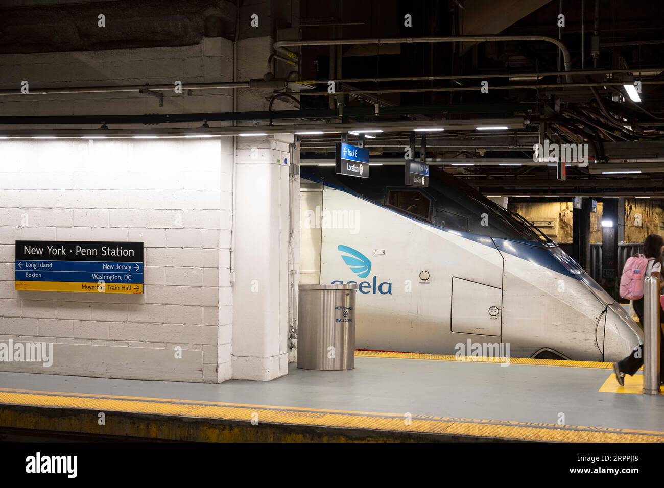 New York, New York, USA. 4th Sep, 2023. An Amtrak Acela high speed rail ...