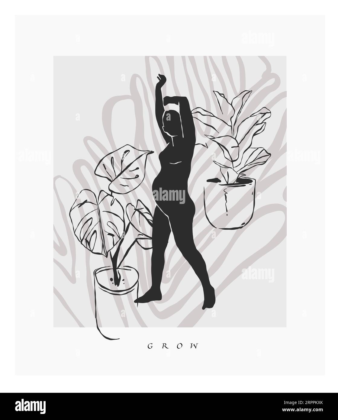 Hand drawn vector abstract graphic line art ,contemporary collection ...