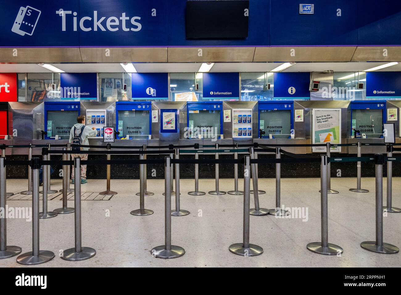 London, UK. 5th Sep, 2023. A foretaste of things to come closed ticket offices at Victoria ...