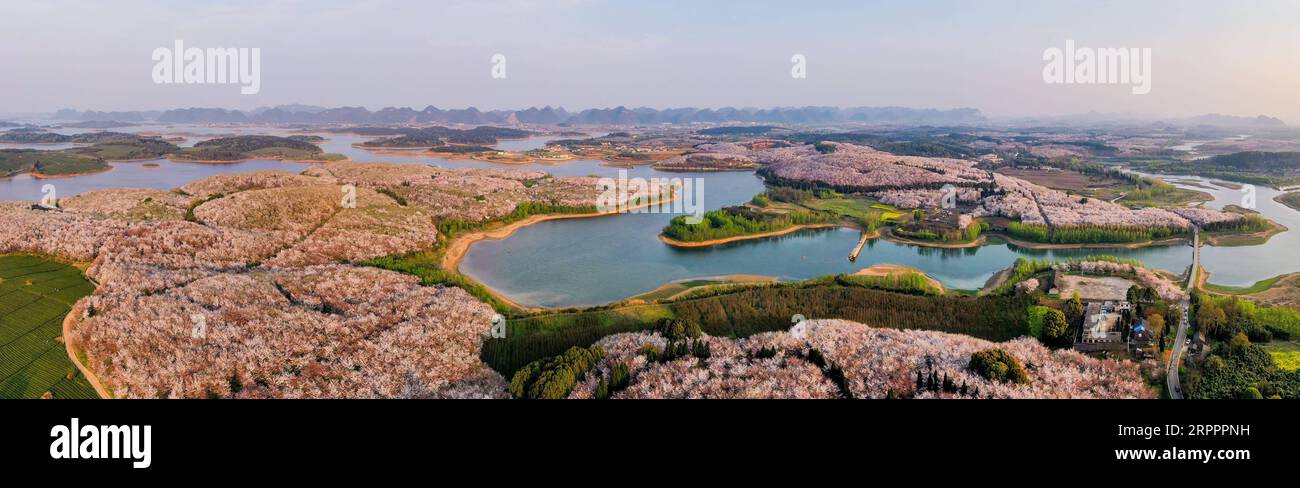 200320 -- GUIYANG, March 20, 2020 -- Aerial photo taken on March 20 ...