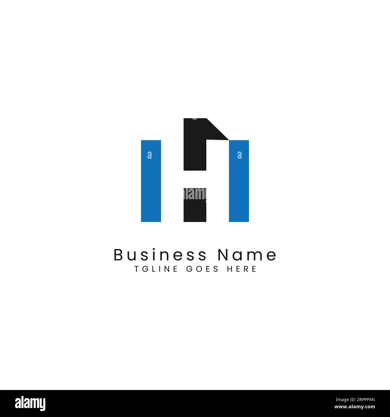Letter H Logo Concept Design Alphabet H In Shadow Style Illustration Stock Vector Image And Art