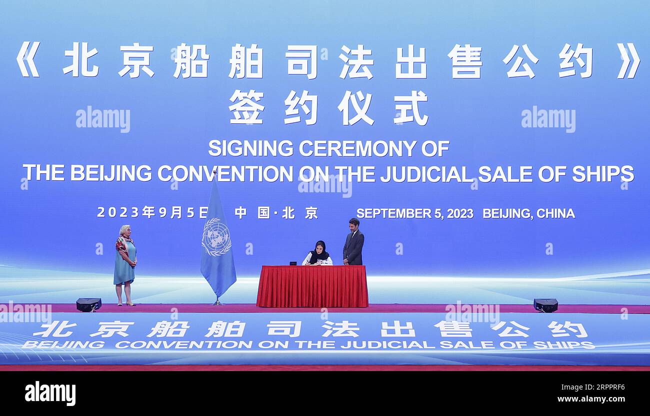 (230905) -- BEIJING, Sept. 5, 2023 (Xinhua) -- A representative of ...