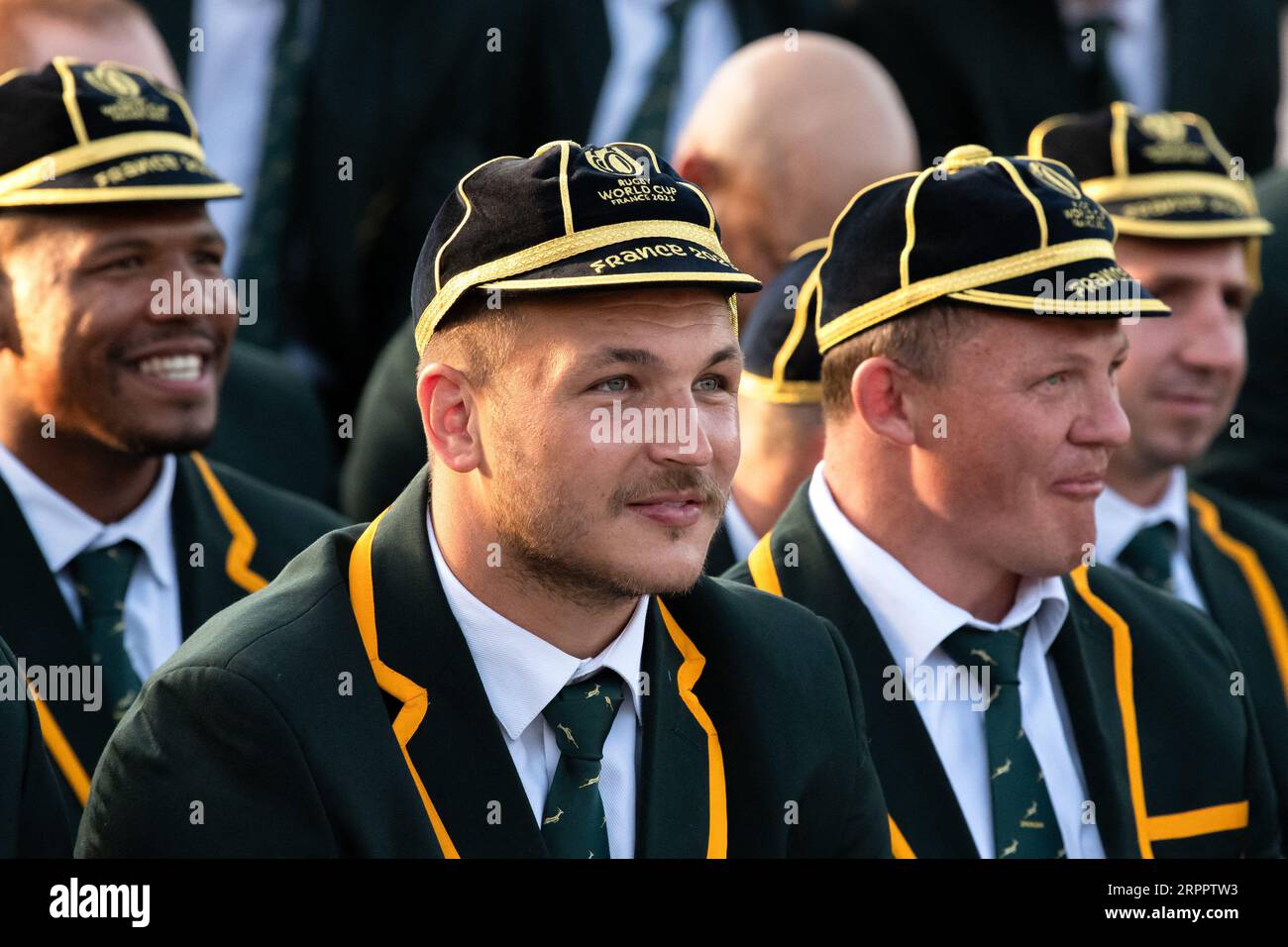 Toulon, France. 04th Sep, 2023. André Esterhuizen (centre) of the South ...