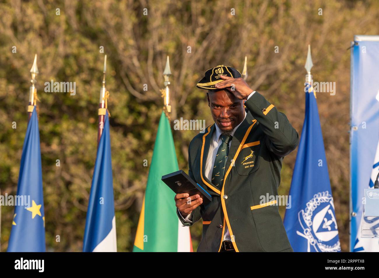 Toulon, France. 04th Sep, 2023. Makazole Mapimpi of the South African ...