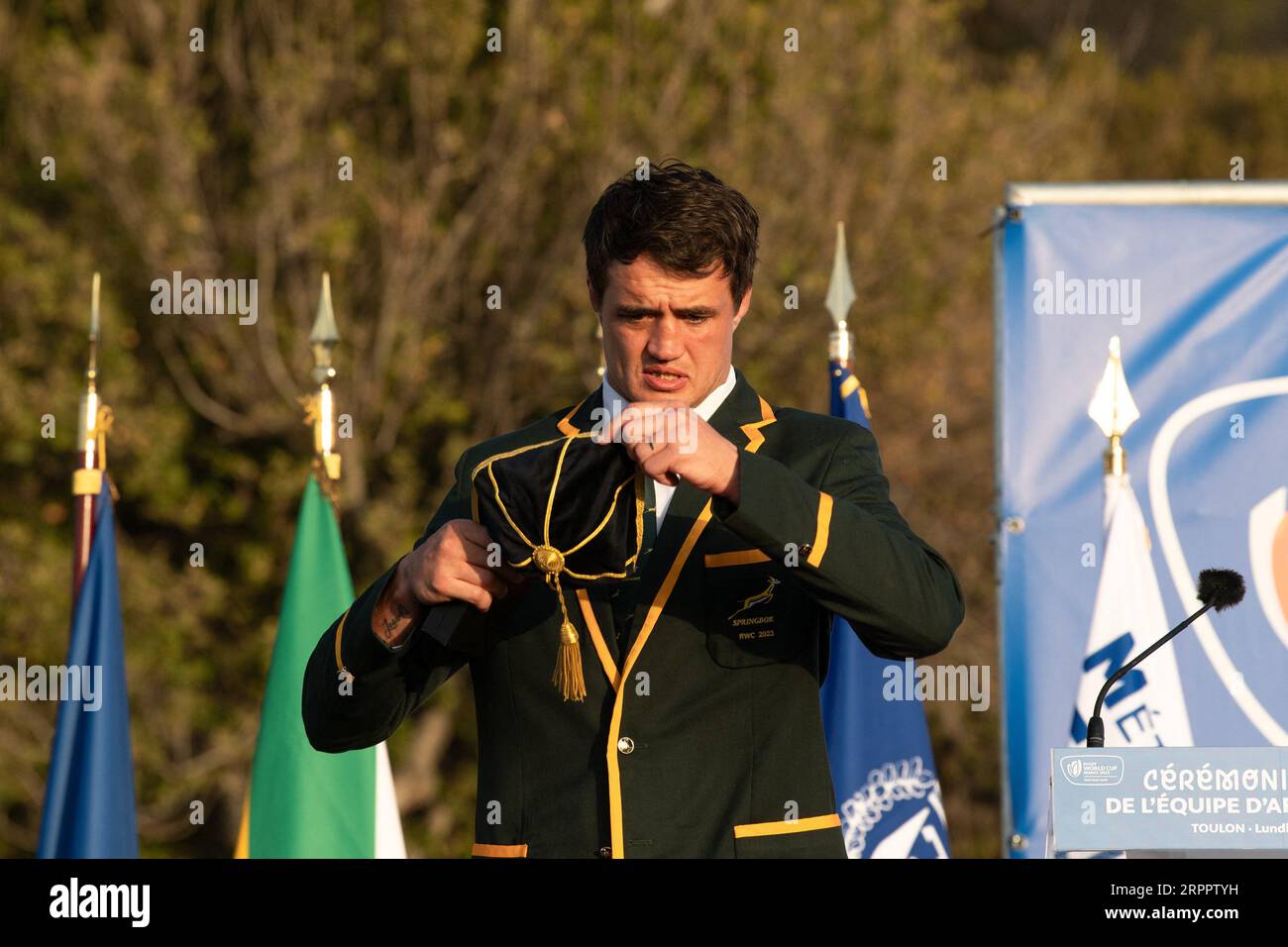 Toulon, France. 04th Sep, 2023. Franco Mostert of the South African ...