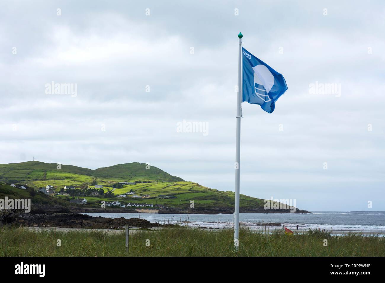 Narin Strand or beach, near Portnoo, Ardara, County Donegal, Ireland. A ...