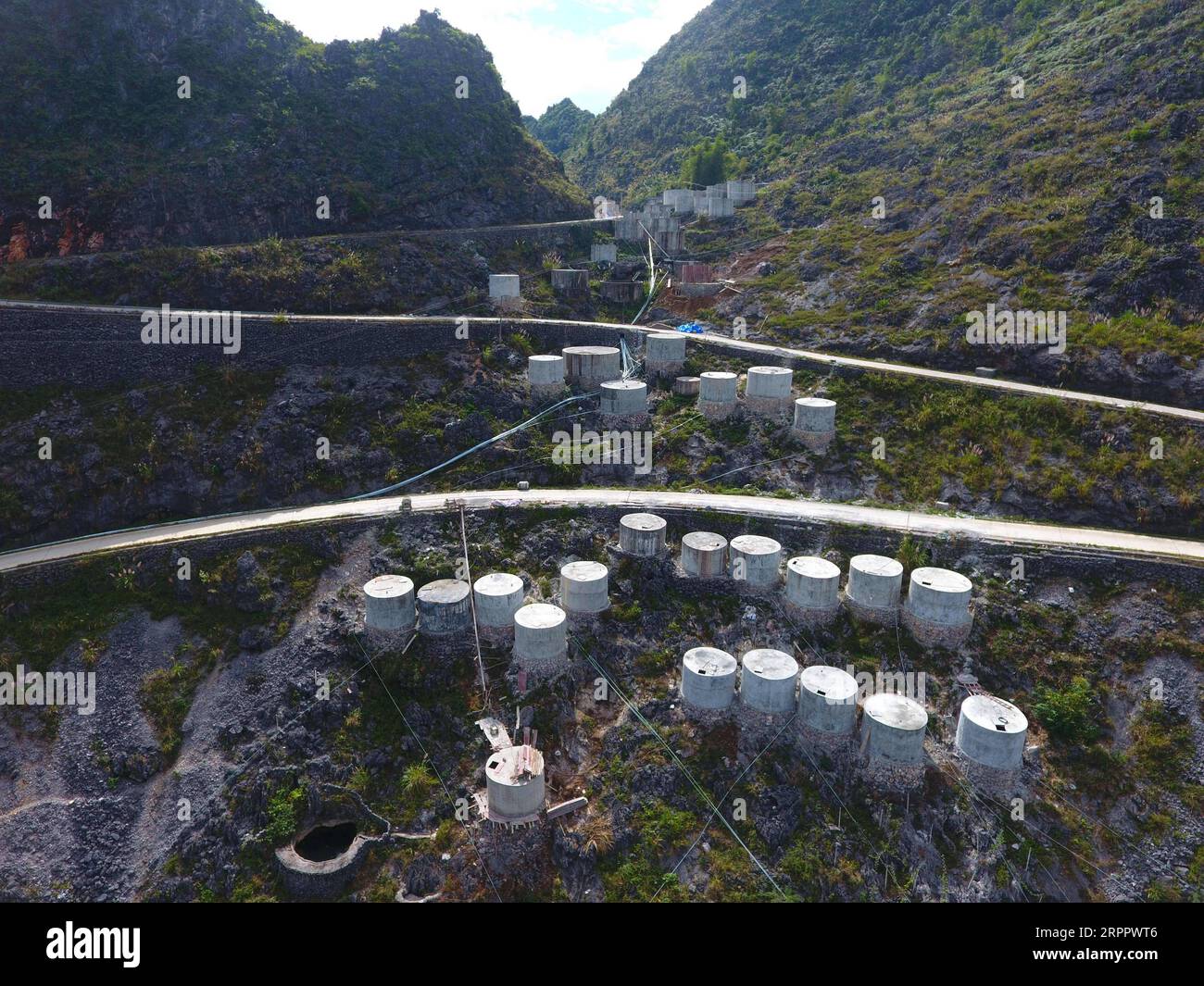 200322 -- NANNING, March 22, 2020 -- Aerial photo taken on Nov. 14 ...