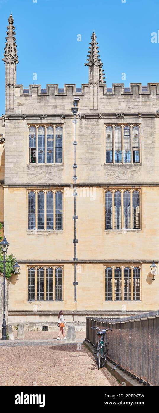 A trio of windows at the Bodleian Library, University of Oxford ...
