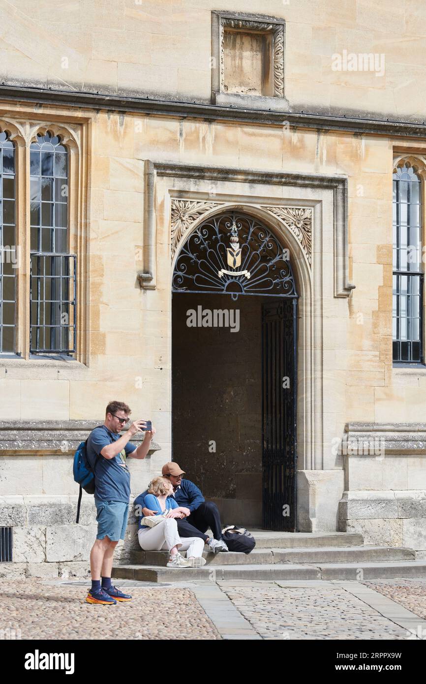 Entrance to the Bodleian Library, University of Oxford, England Stock ...