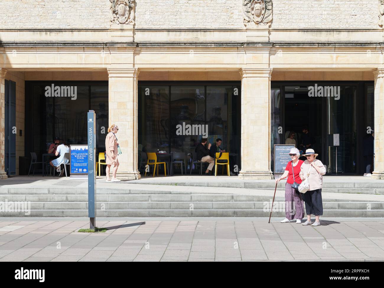 A trio of windows at the Weston Library, Bodleian Library, University ...