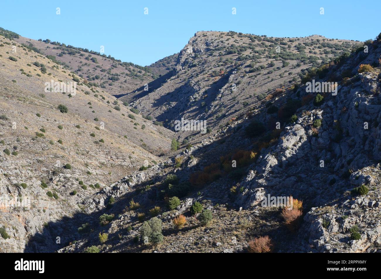 Karst mountains in the Sierra del Moncayo massif, north-eastern Spain ...