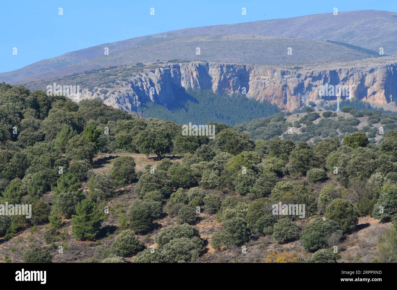 Karst mountains in the Sierra del Moncayo massif, north-eastern Spain ...