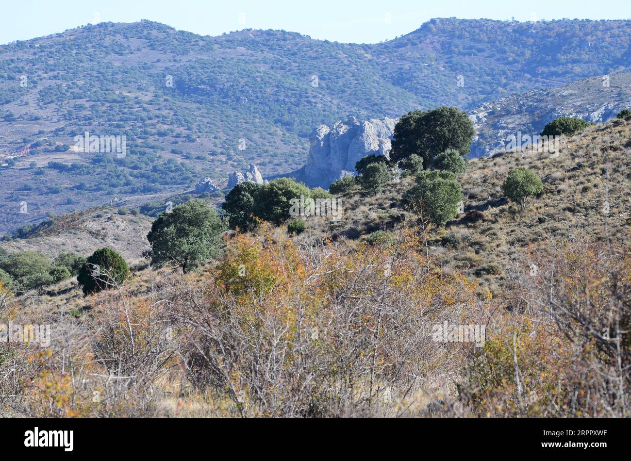 Karst mountains in the Sierra del Moncayo massif, north-eastern Spain ...