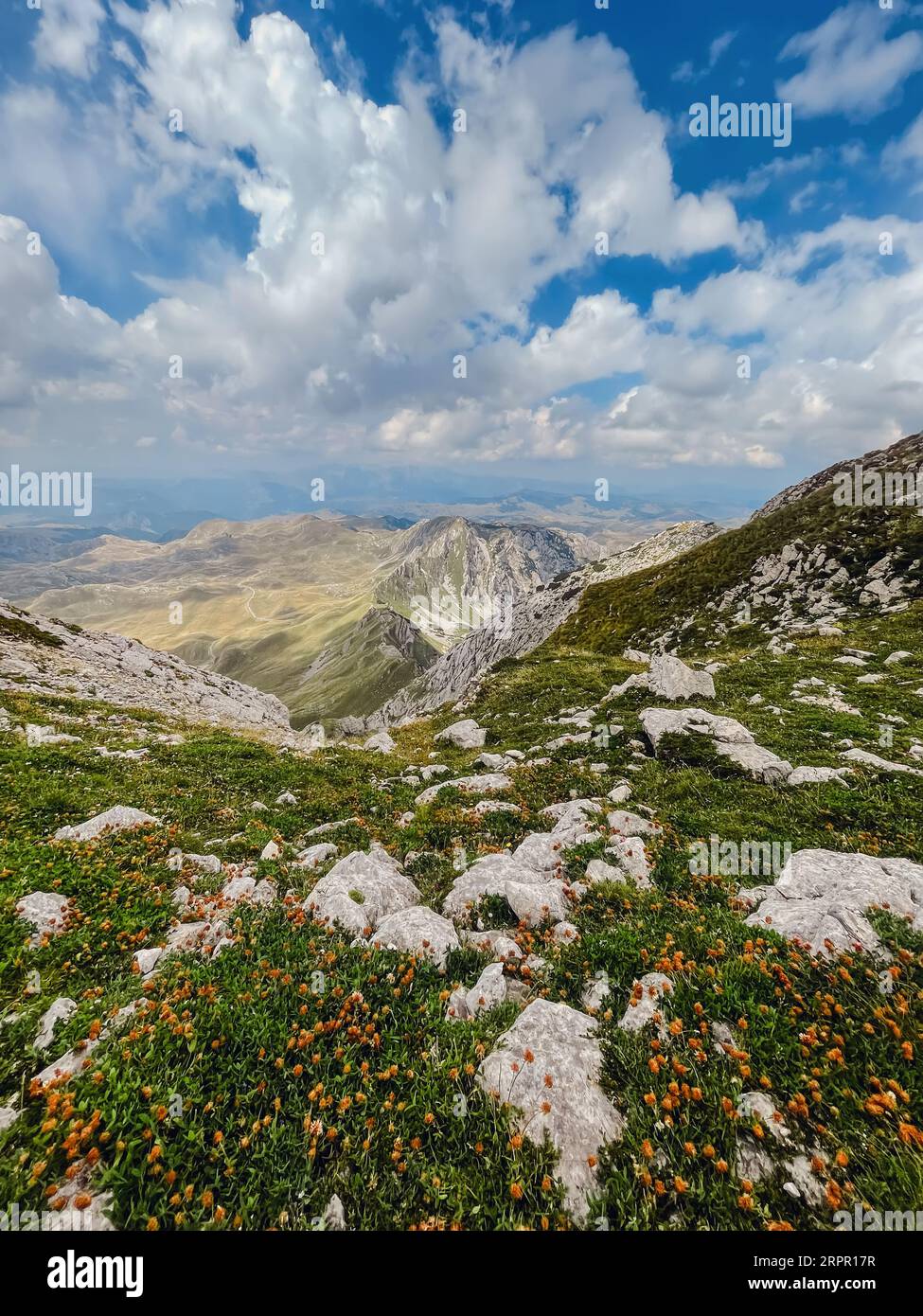 Dinaric Alps Mountain Landscape in Durmitor Montenegro Stock Photo - Alamy