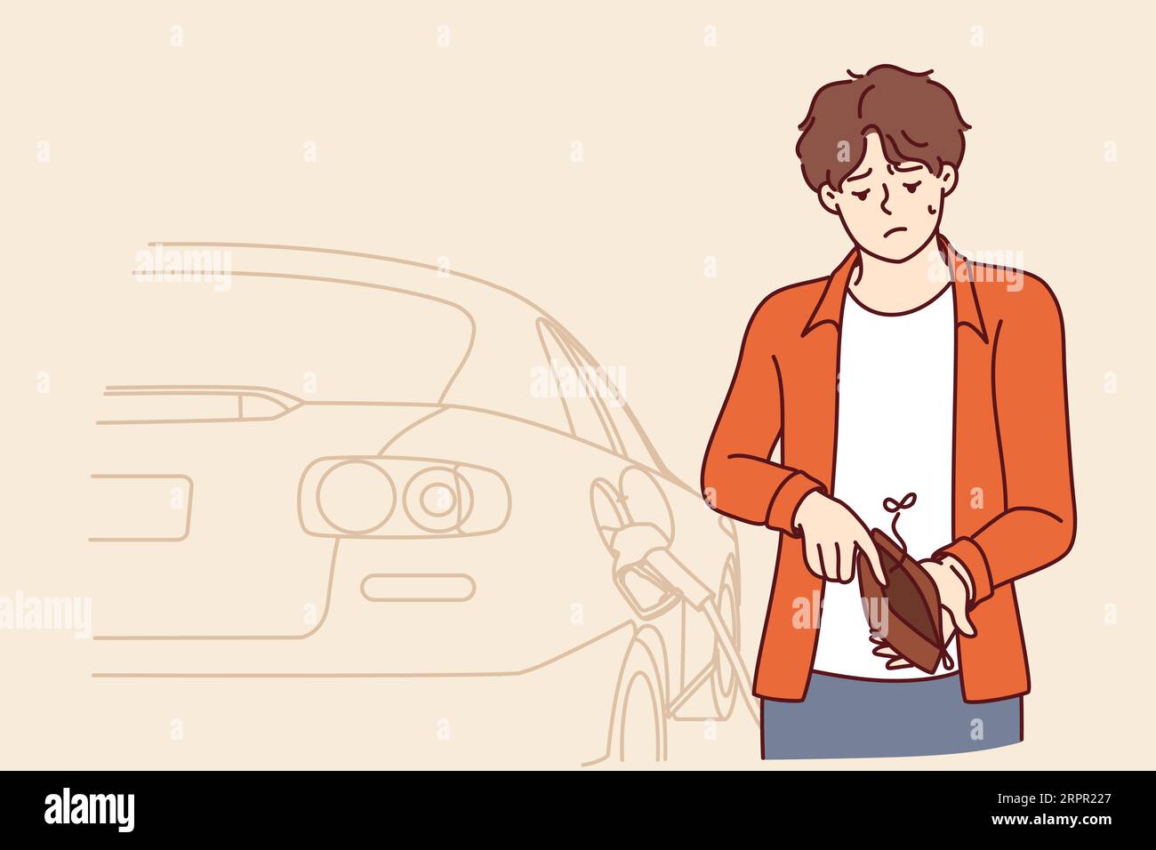 Lack of petrol Stock Vector Images - Alamy