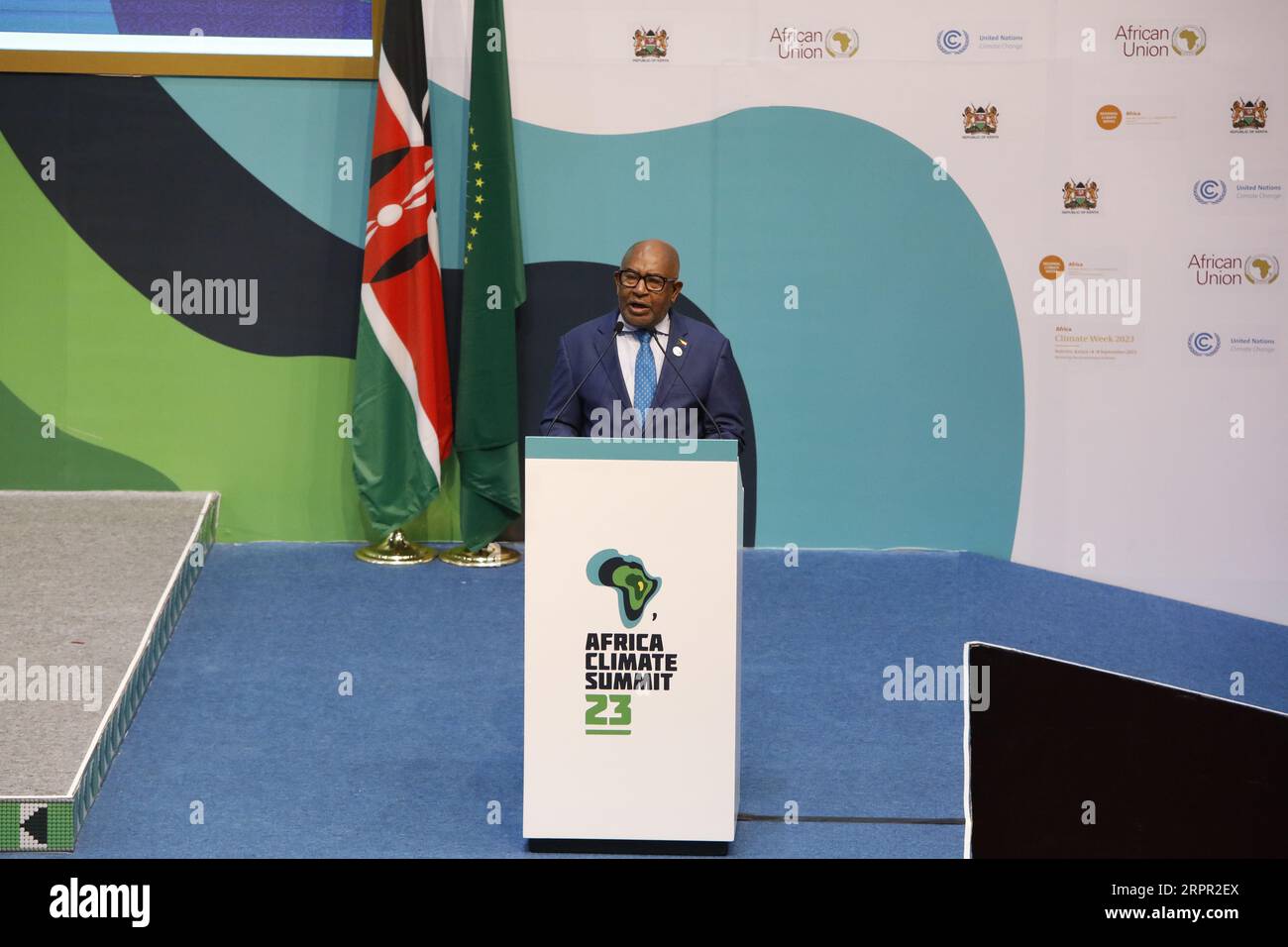 Comoros President Azali Assoumani speaks during day two of the Africa ...