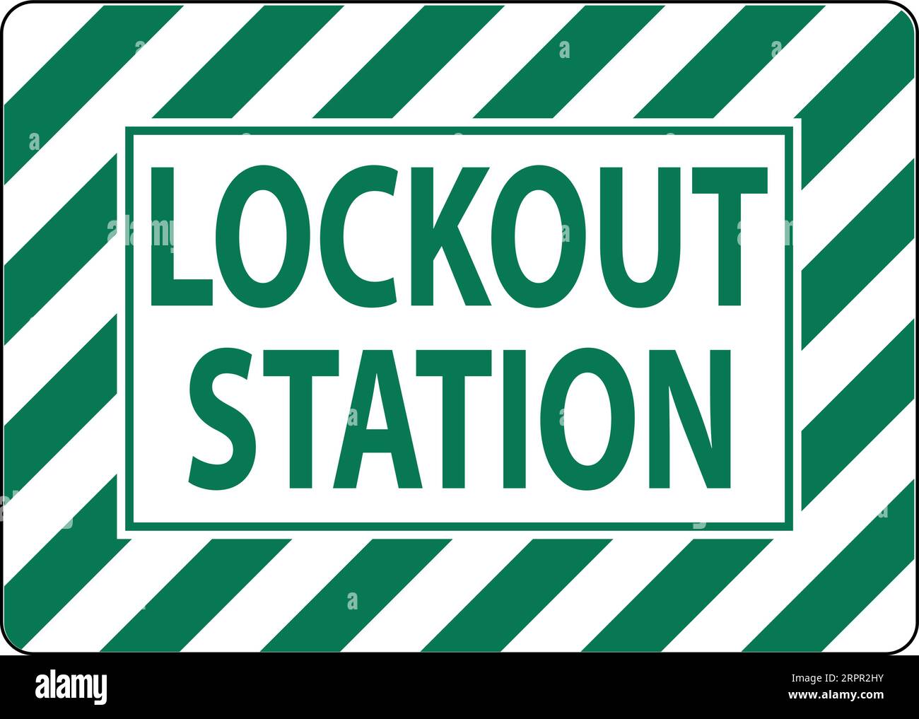 Lockout Station Sign, Lockout Station Stock Vector Image & Art - Alamy