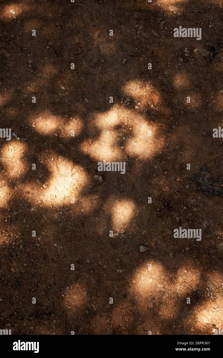 Red soil background with light shapes, natural rocky ground Stock Photo ...