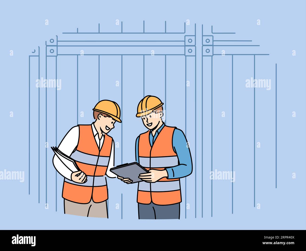 Men in field near Stock Vector Images - Alamy