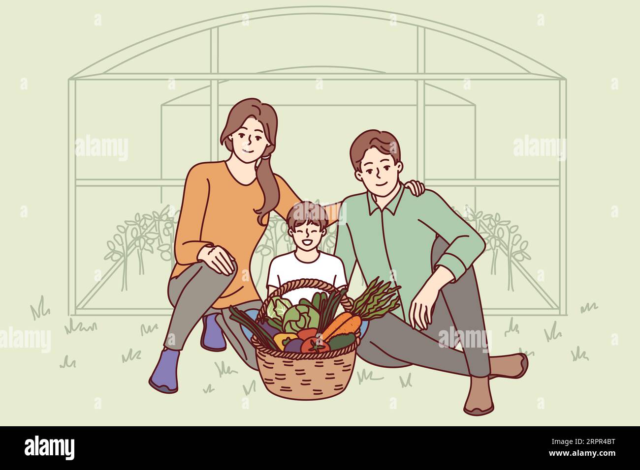 Farmers sits Stock Vector Images - Alamy