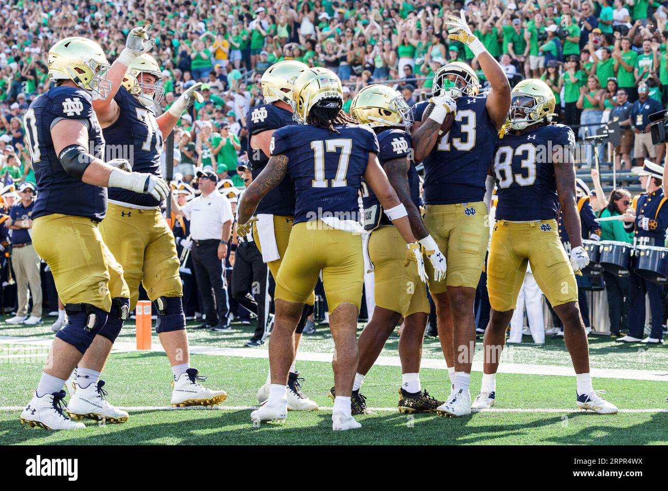 USA. 02nd Sep, 2023. September 02, 2023: Notre Dame tight end Holden ...