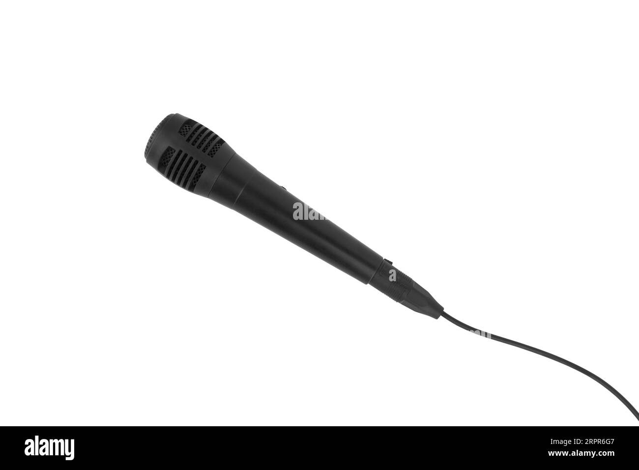 Musical microphone isolated on a white background Stock Photo - Alamy