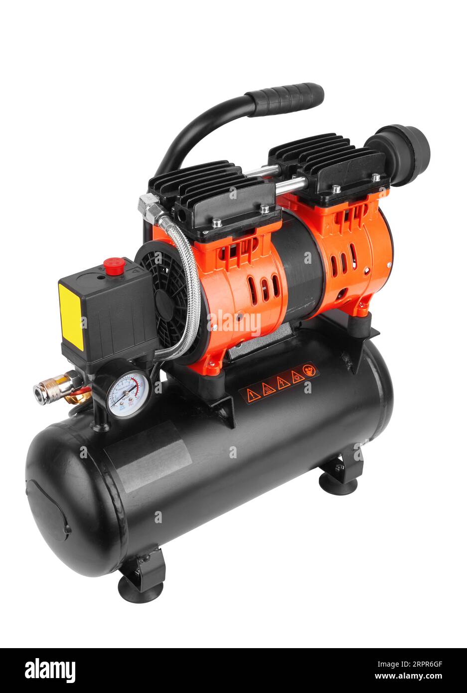 Air compressor pressure pump tool isolated on white background Stock ...
