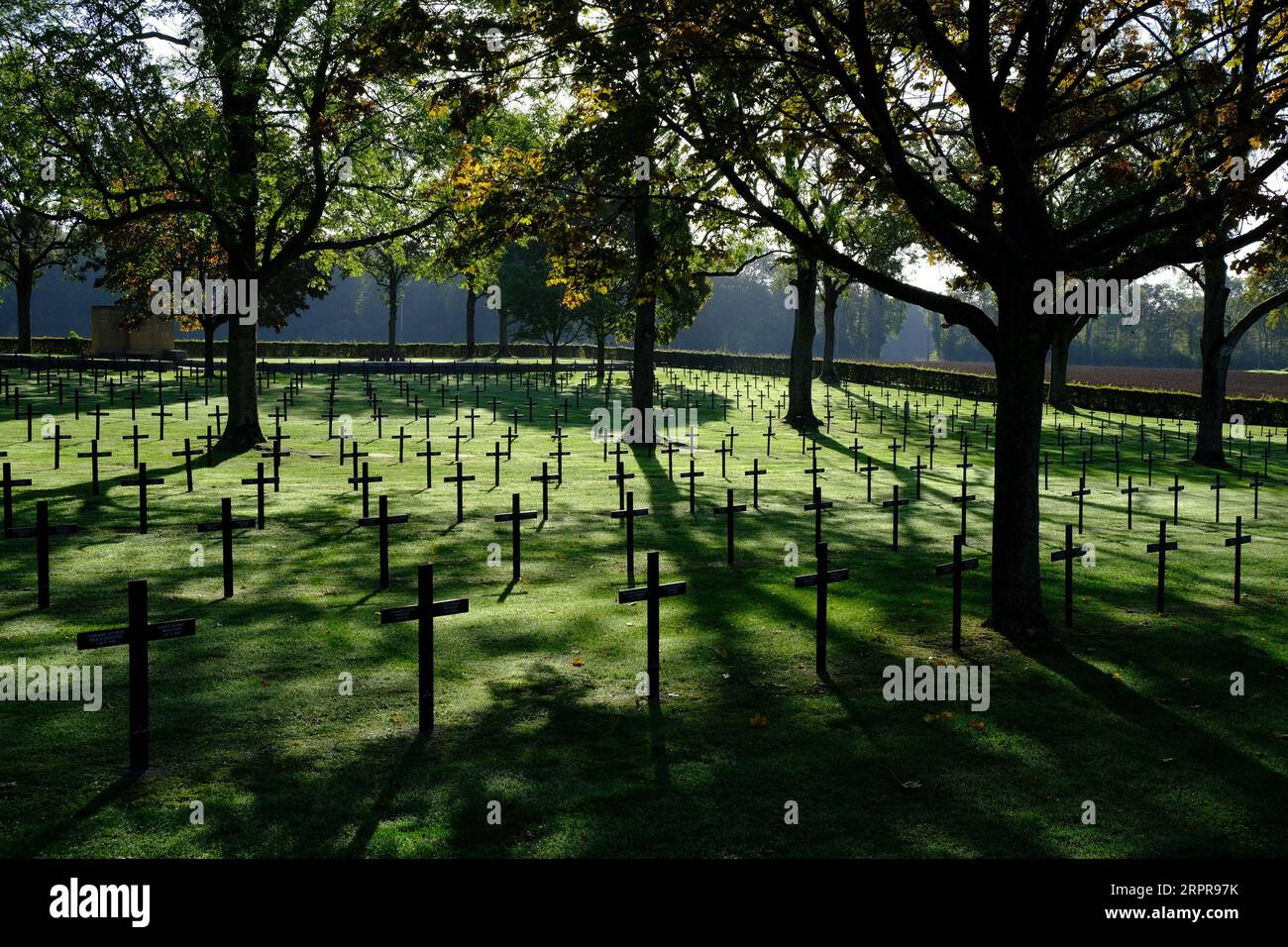 German WW1 war graves at Fricourt, Somme Stock Photo - Alamy
