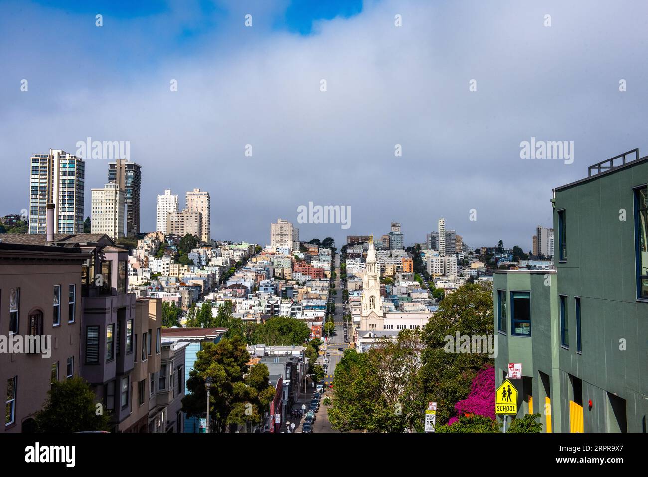 Filbert street russian hill san hi-res stock photography and images - Alamy