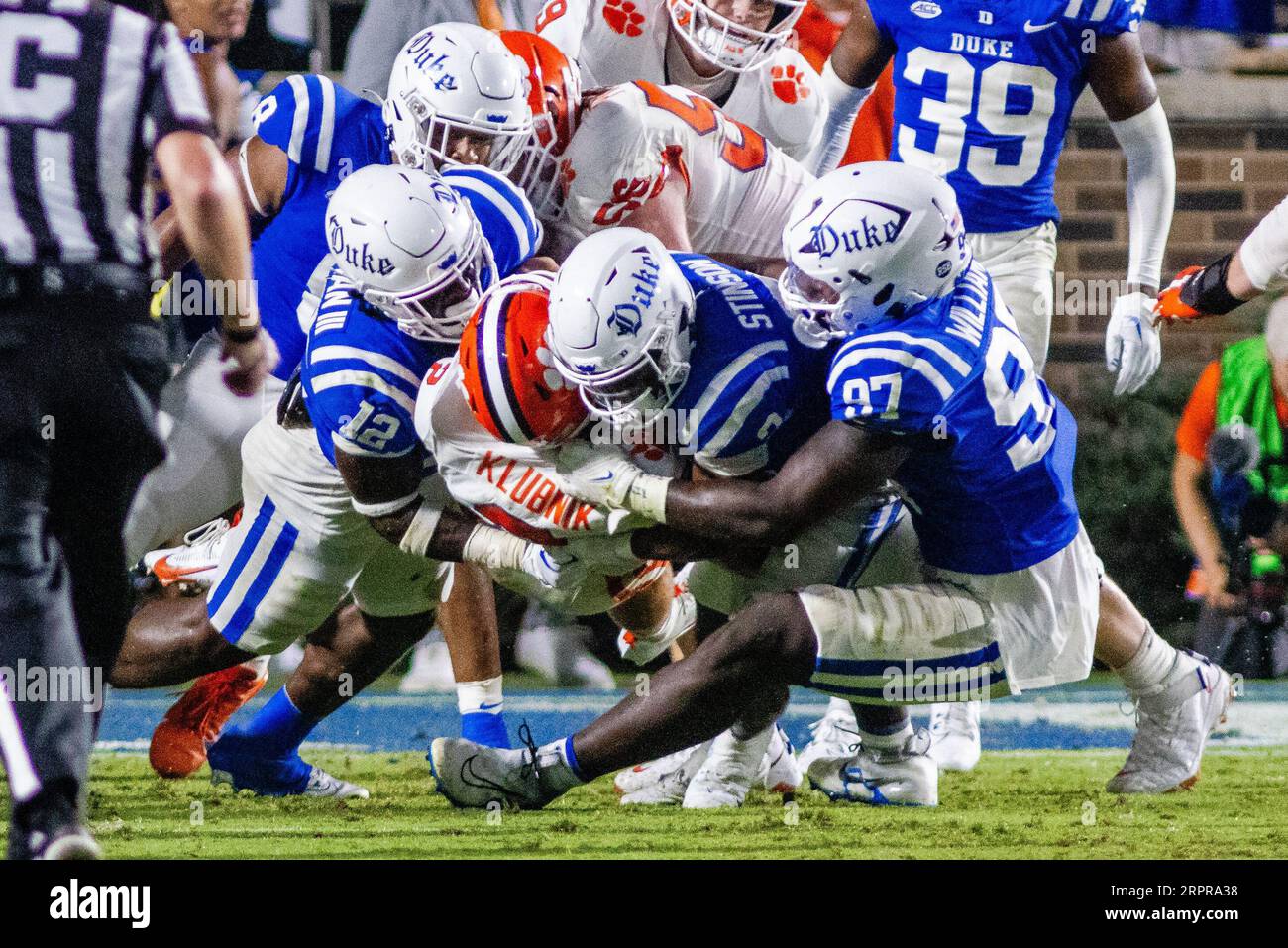 Durham, United States. 04th Sep, 2023. September 4, 2023: Clemson ...