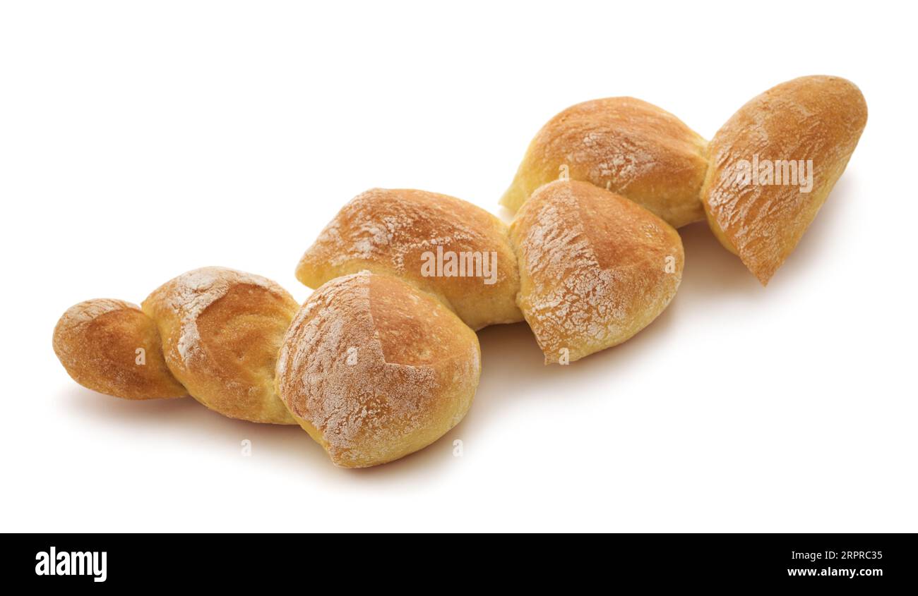 ear-shaped bread isolated on white Stock Photo - Alamy
