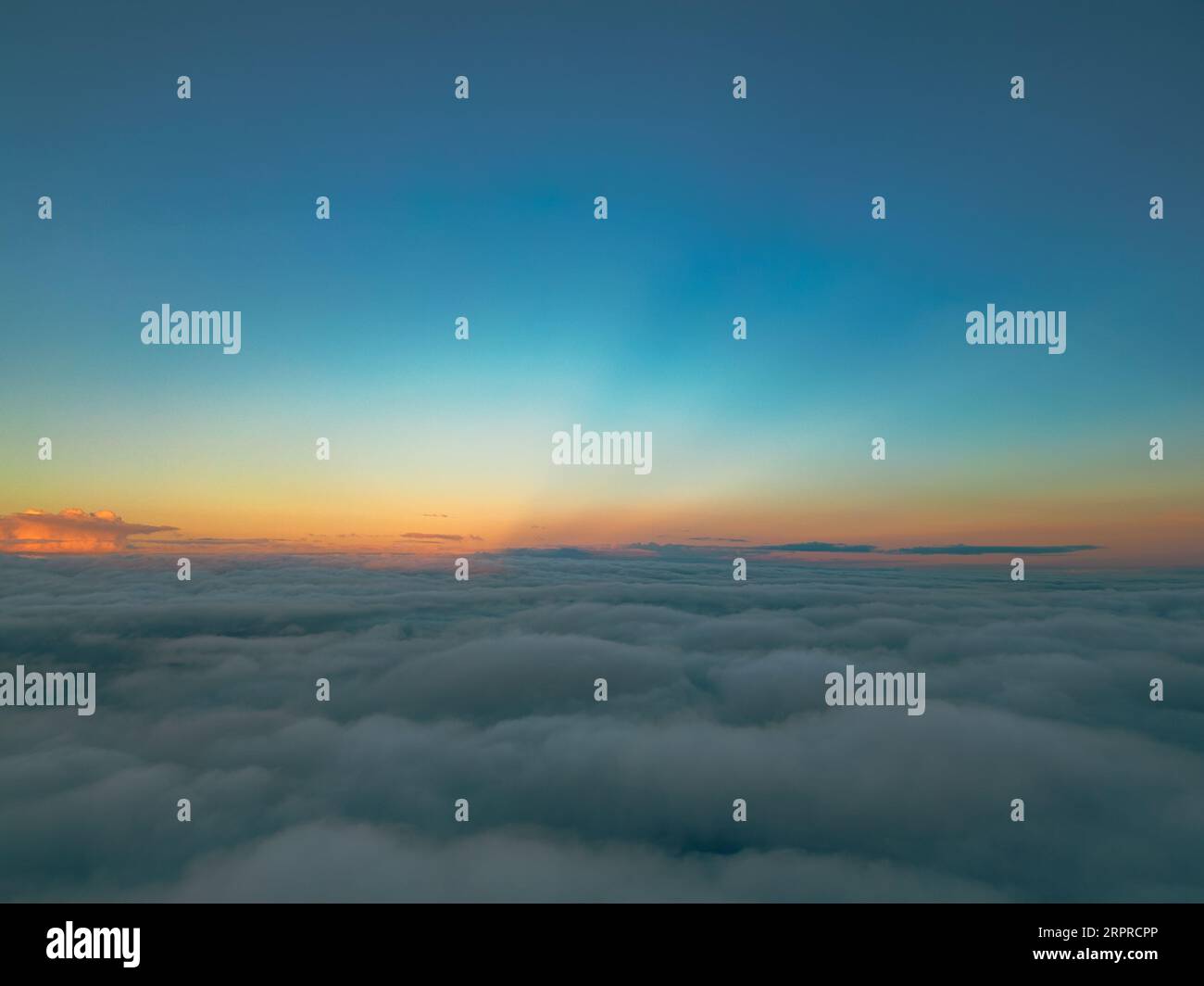 Anticrepuscular rays above a foggy sunset in Dublin Stock Photo - Alamy